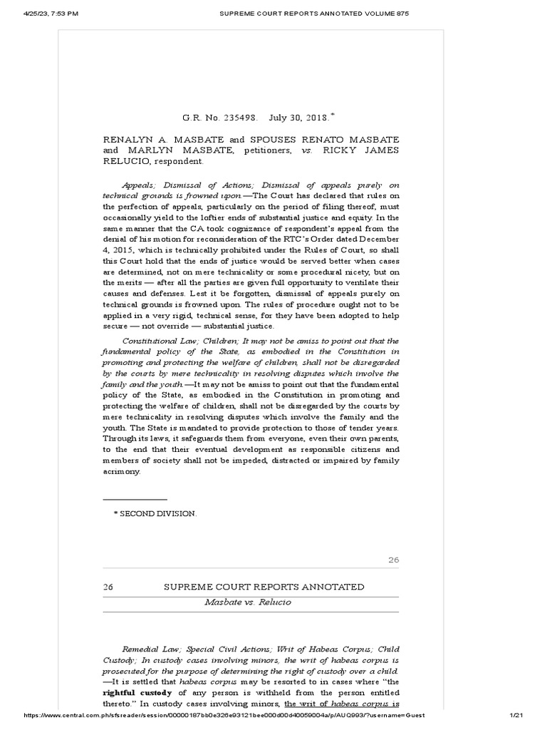 Child Custody and Appeals in Law | PDF | Contact (Law) | Child Custody