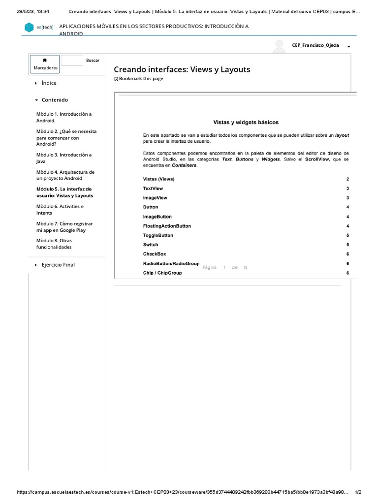 Creando Interfaces - Views y Layouts - Módulo 5. La Interfaz de Usuario ...