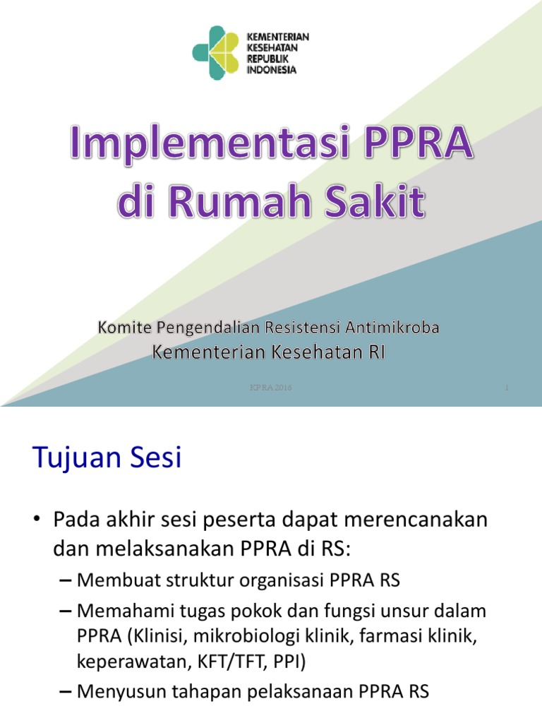 Implementasi PPRA di Rumah Sakit | PDF