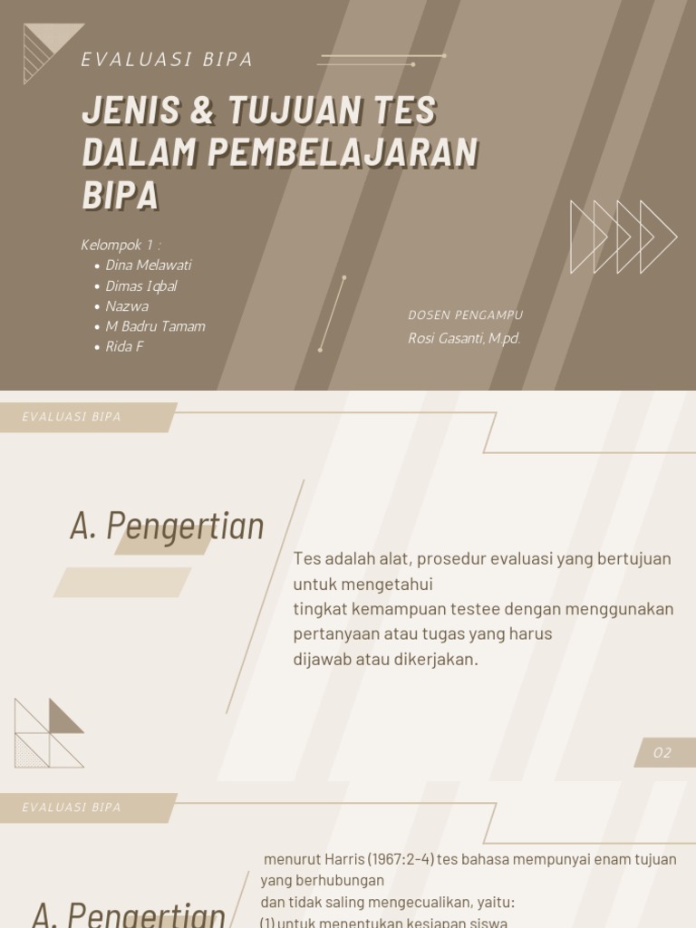 Evaluasi BIPA (Kel.1 Revisi) | PDF