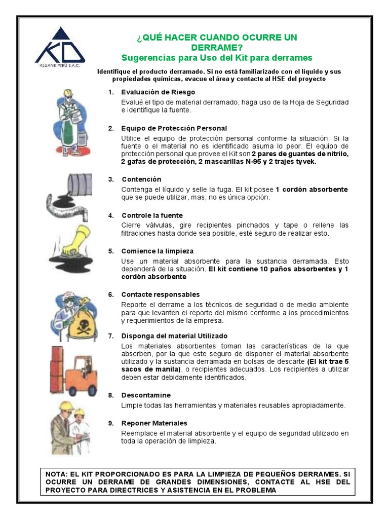 Manual Uso Kit de Derrames Peru | PDF