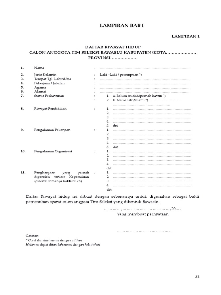 Lampiran Bab I | PDF