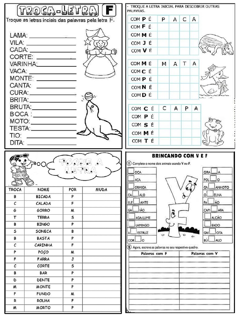 Troca de Letras - Reagrupamento | PDF