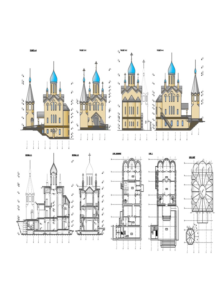 Church Plan Elevation-Model | PDF