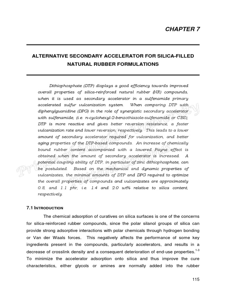 Alternative Secondary Accelerator For Silica-Filled Natural Rubber ... Alternative Secondary Accelerator For Silica-Filled Natural Rubber ...