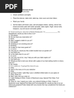 Taking Table Reservation Script | PDF