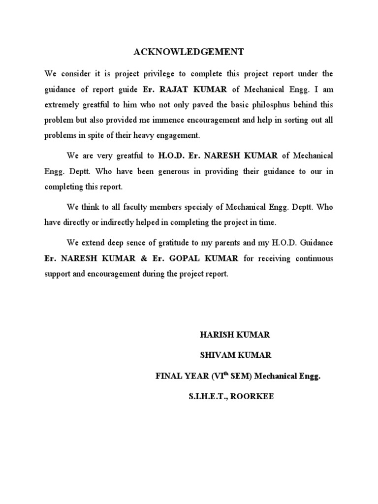 Acknowledgement Power Hammer | PDF | Gratitude