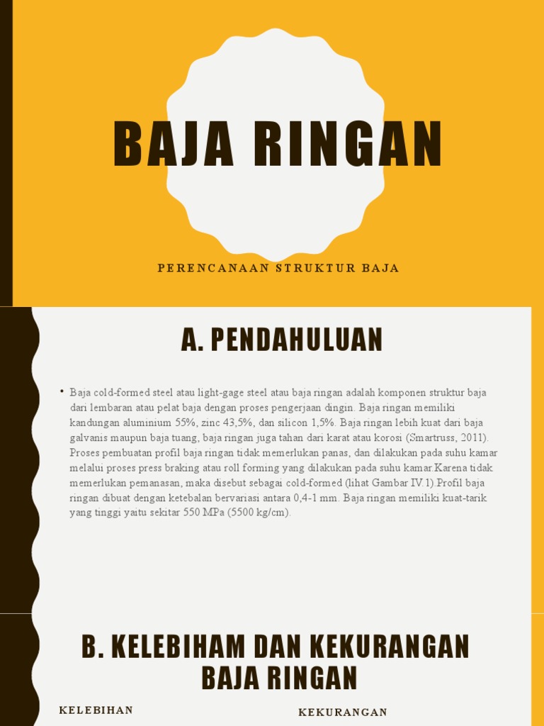 Presentasi Baja Ringan | PDF