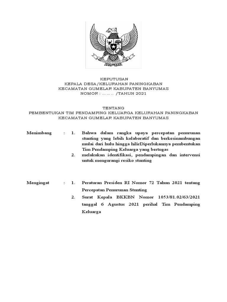 Contoh SK TPK Stephani Paningkaban | PDF