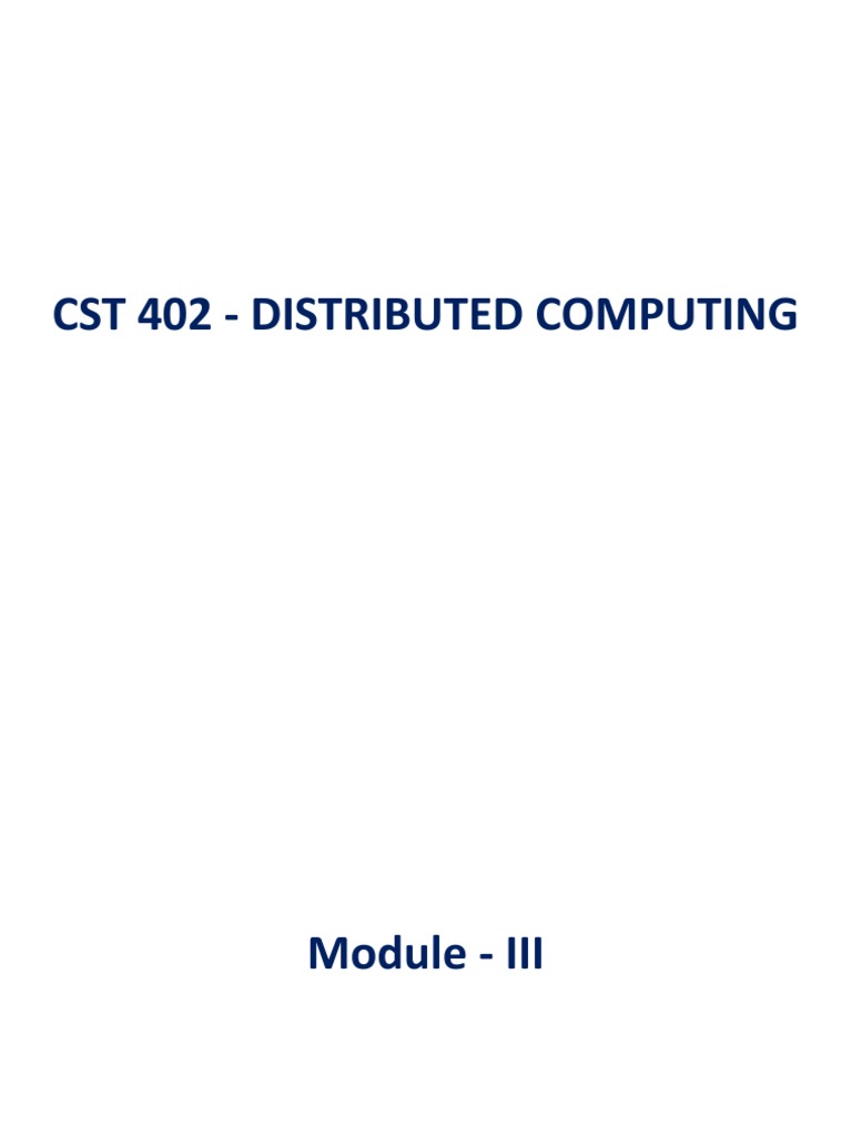 Module 3 Pdf Distributed Computing Concurrency Computer Science 1864