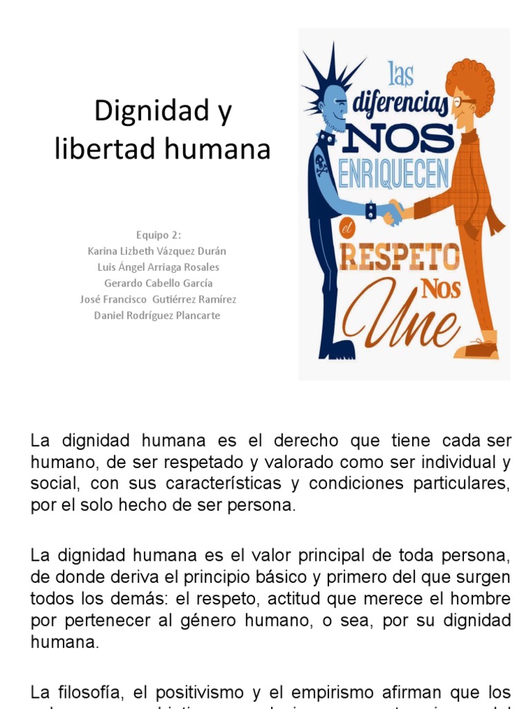 semana 3, Dignidad y libertad humana MUY BUENO | PDF | Moralidad | Libertad