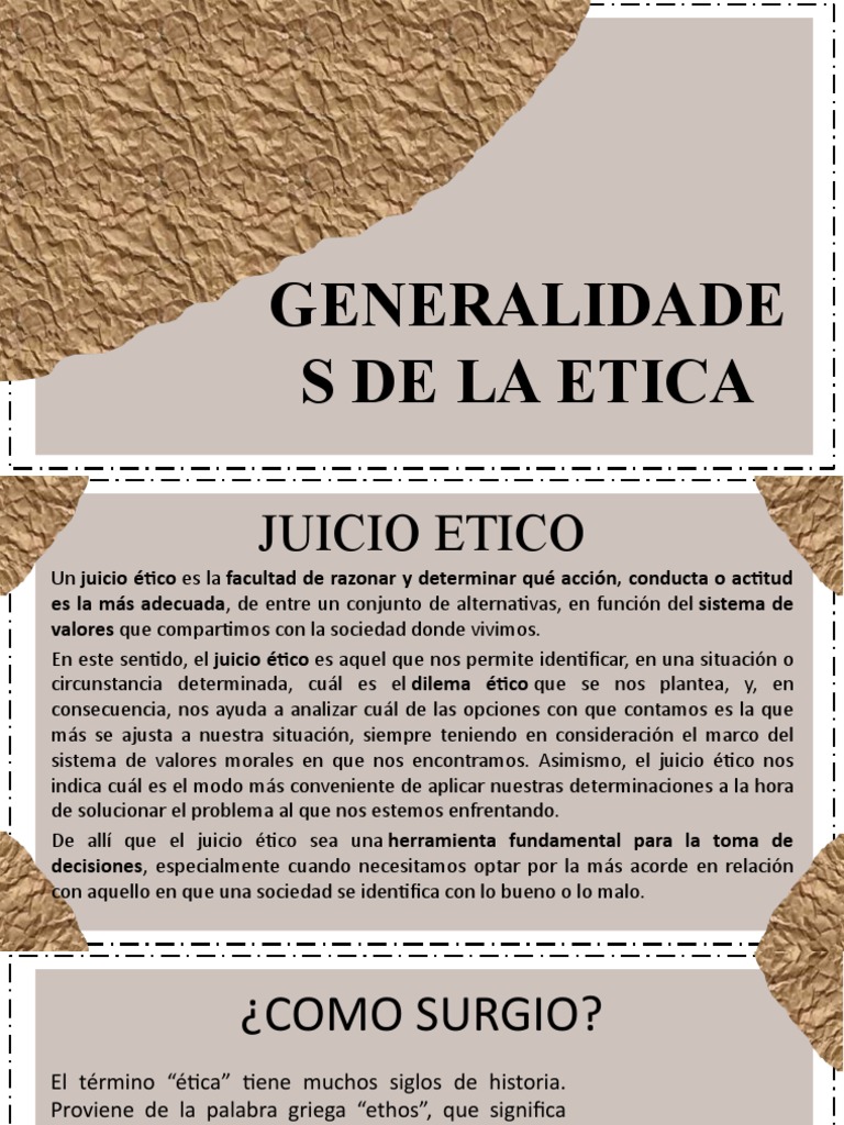Juicio Ético: Definición y Características | PDF | Moralidad | Justicia