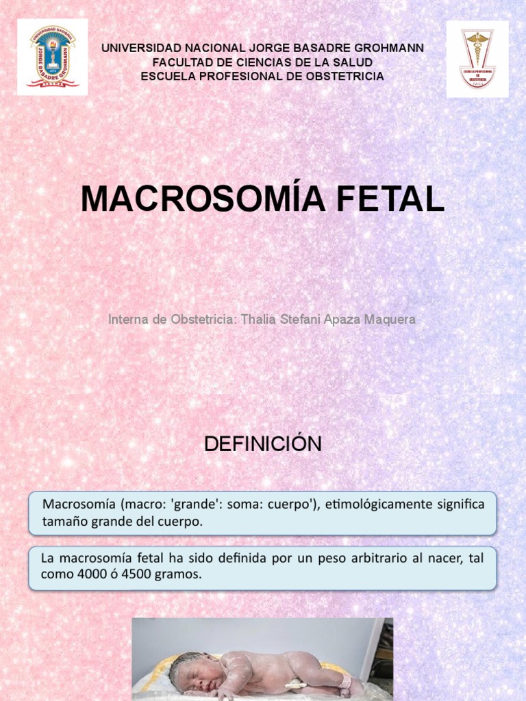 Macrosomia Presentacion | PDF | El embarazo | Diabetes