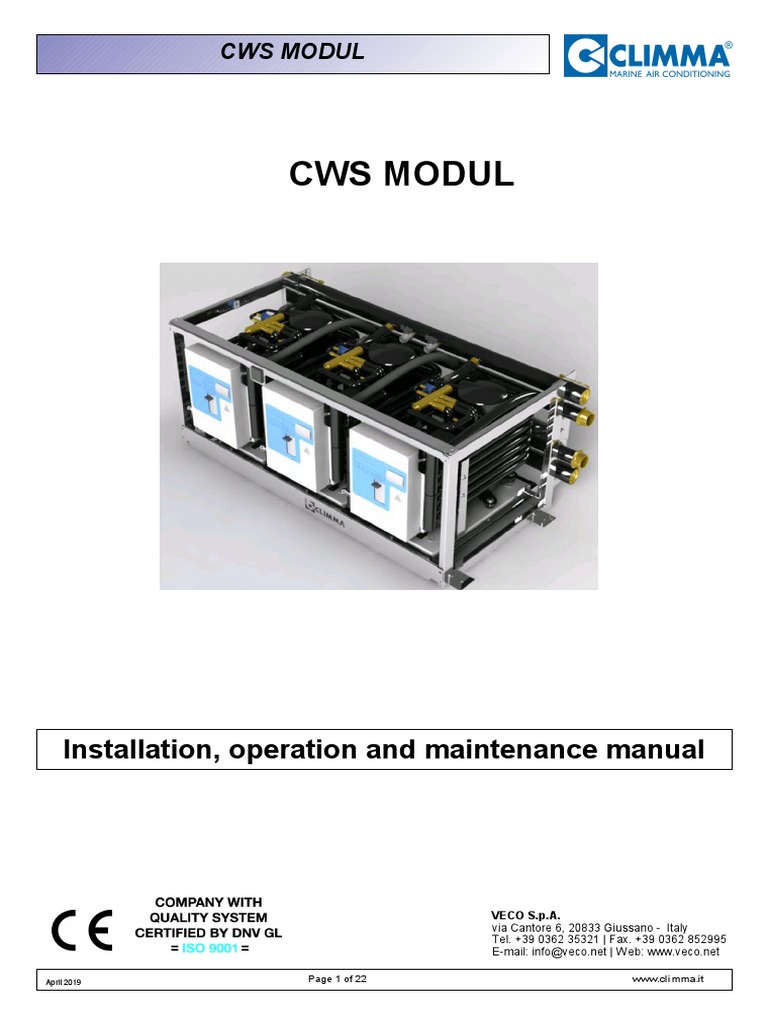 Cws Modul2015 Eng | PDF | Valve | Water