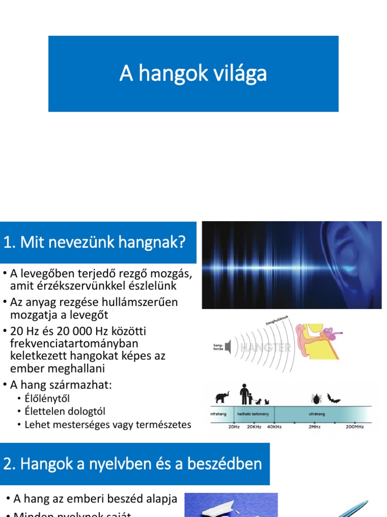A Hangok Világa | PDF