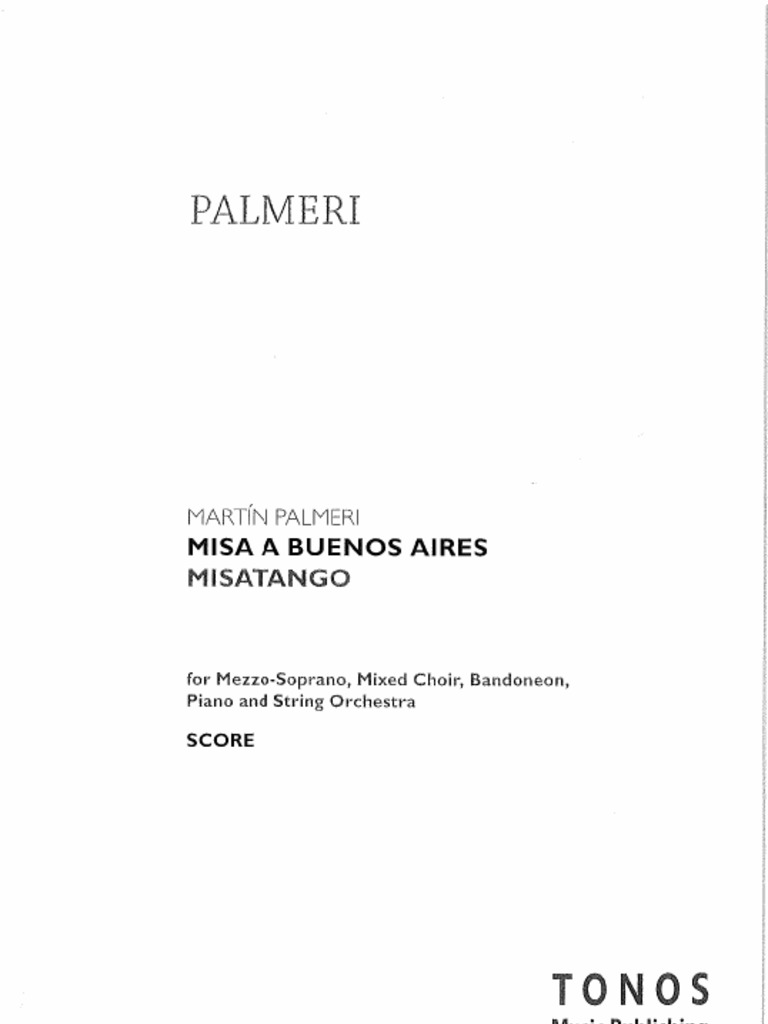 Misa Tango | PDF