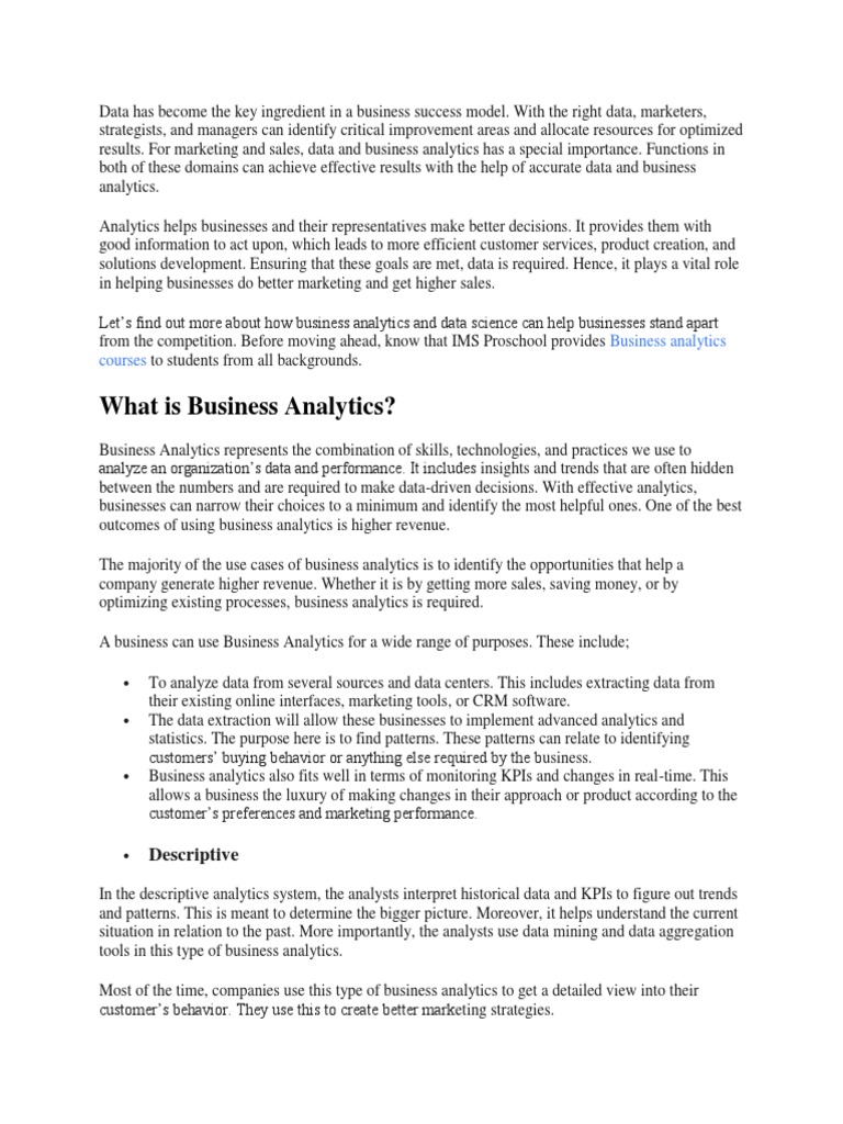 Bda-Unit 1 | PDF | Analytics | Data Analysis