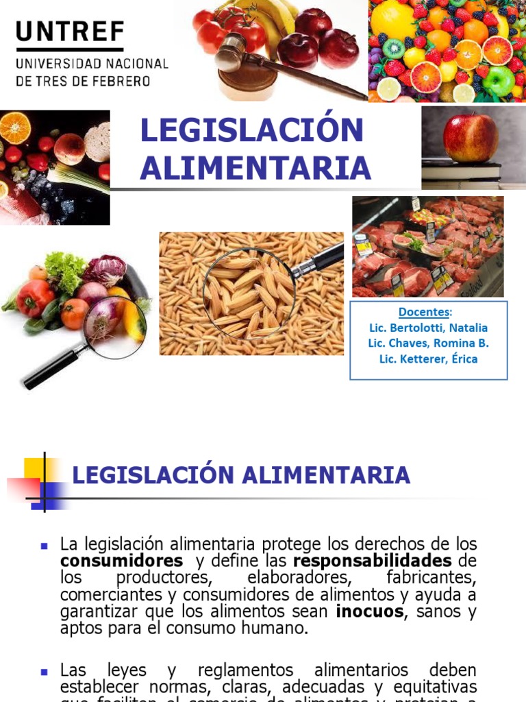 Legislacion Alimentaria Parte 1 | PDF | Seguridad alimenticia | Alimentos