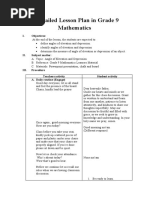 DLP Grade-9 MAthematics | PDF | Trigonometric Functions | Trigonometry