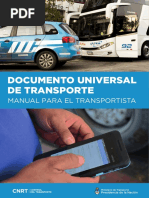 Documento Universal de Transporte (DUT) | PDF | Transporte | Turismo