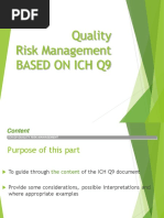ICH Q9 (R1) Quality Risk Management Guide | PDF | Risk | Risk Management