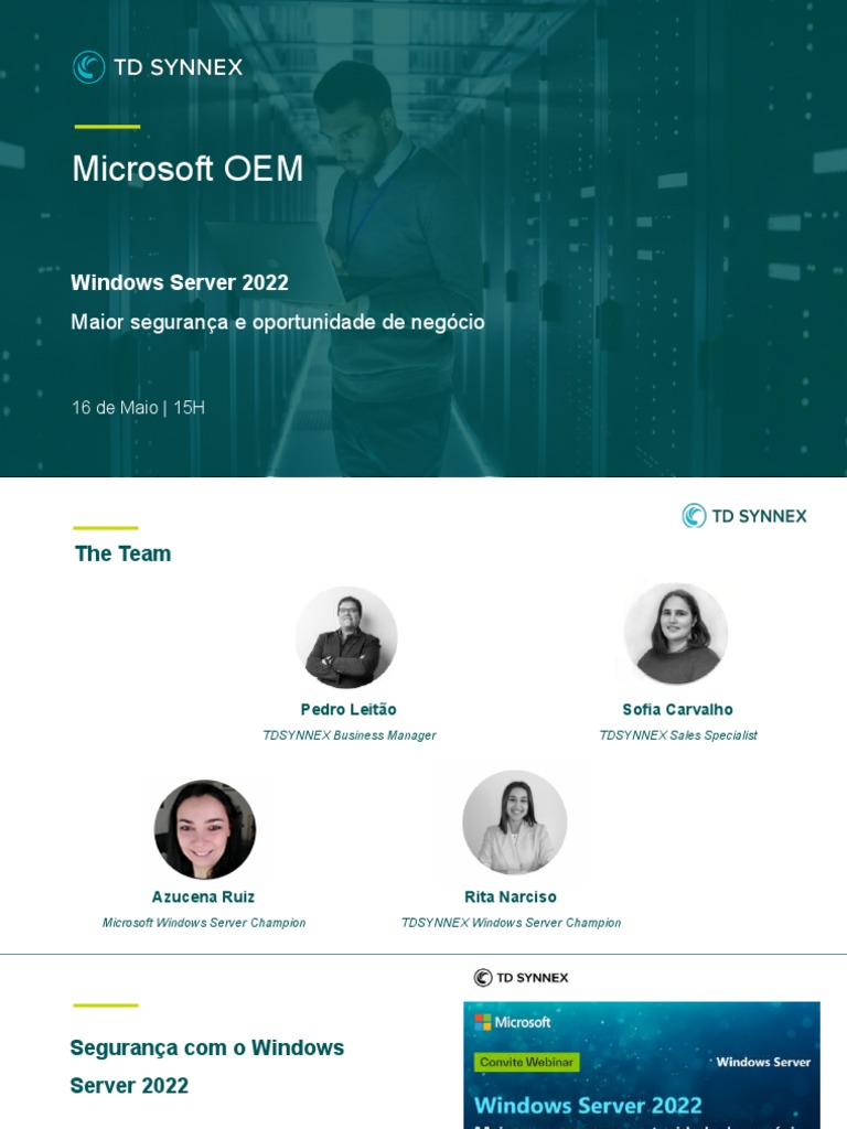 Webinar - Windows Server 2022 | PDF