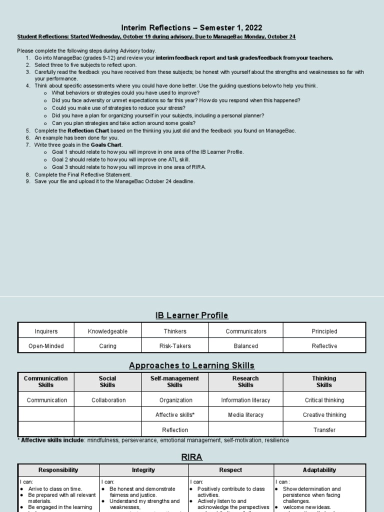 Student_Reflection_October_2022 | PDF | Learning | Thought