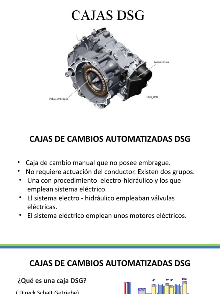 Cajas DSG | PDF | Solenoide | Transmisión automática