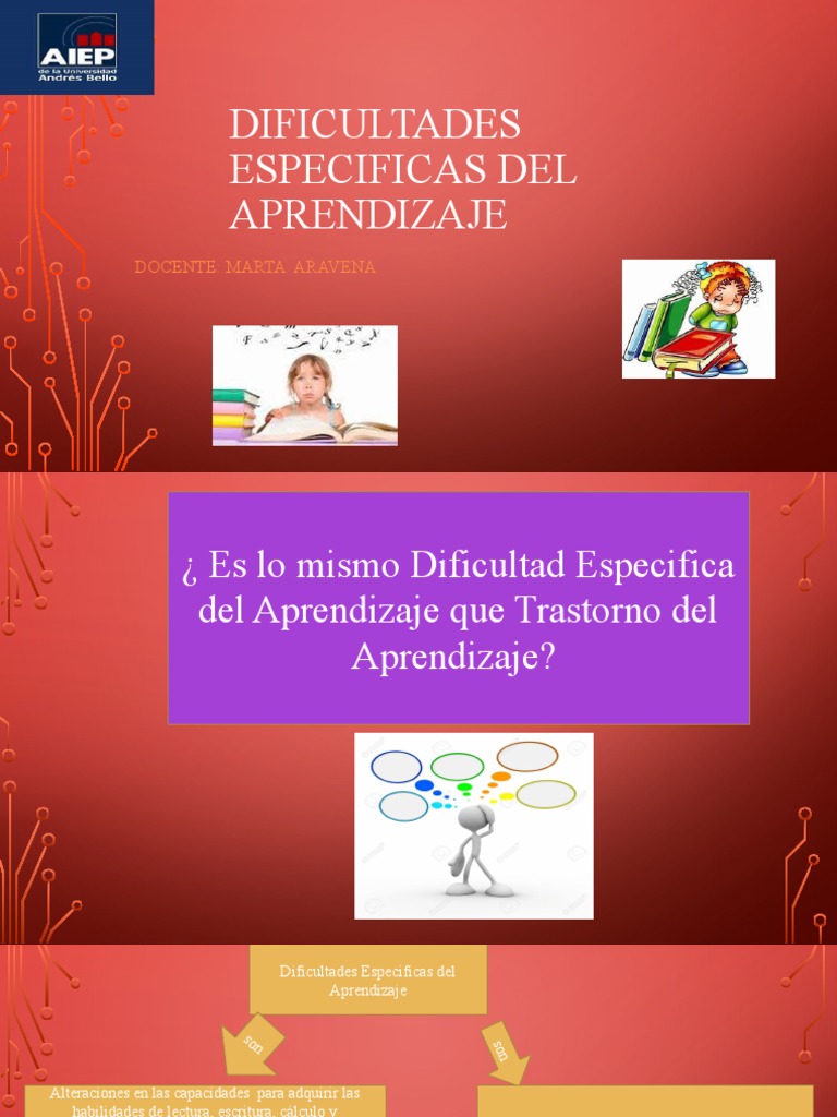 Dificultades Especificas Del Aprendizaje | PDF | Aprendizaje | Educación de la primera infancia