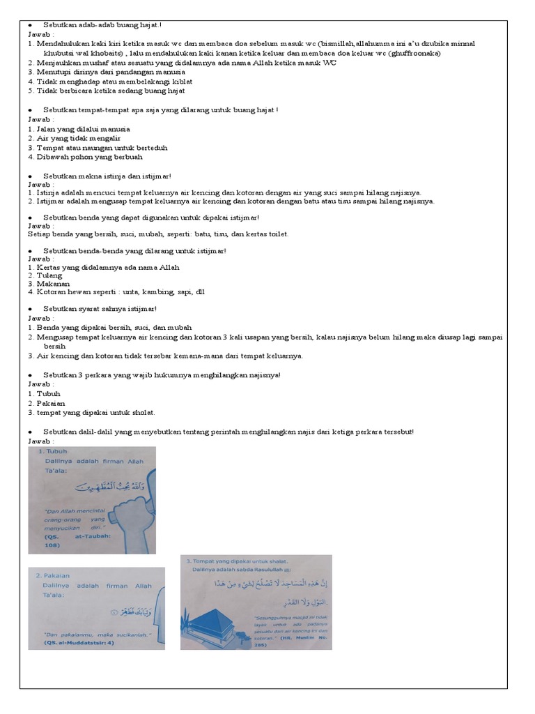Syarat dan Adab Istijmar dalam Thaharah | PDF