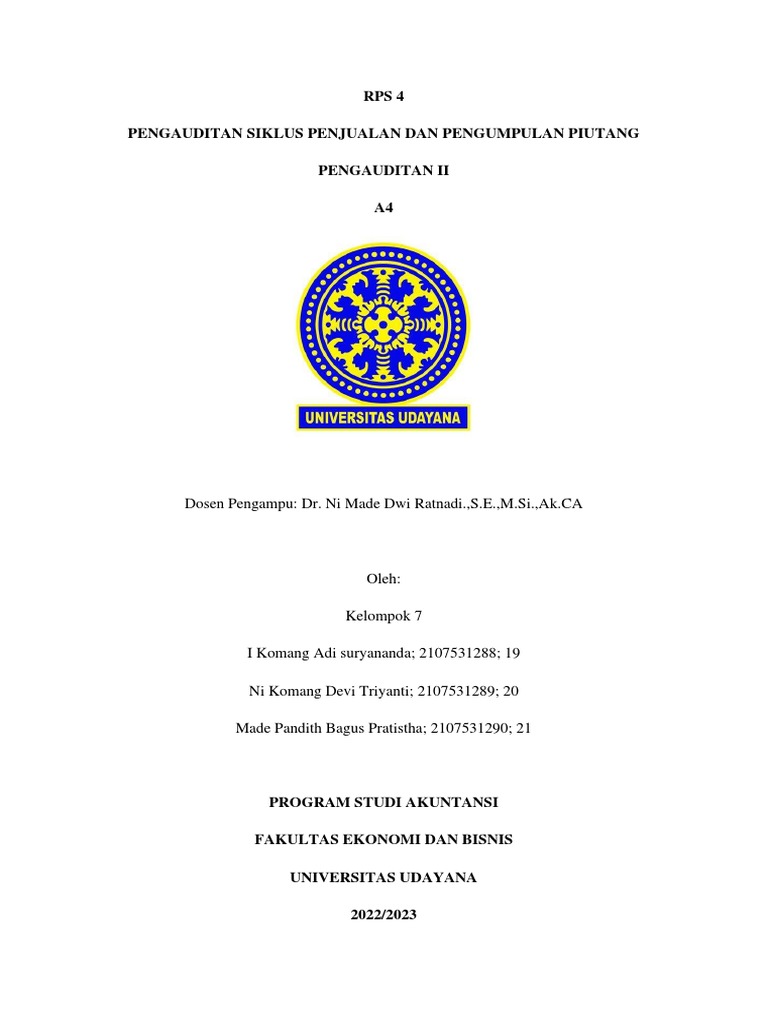 Kelompok 7_RPS 4 | PDF