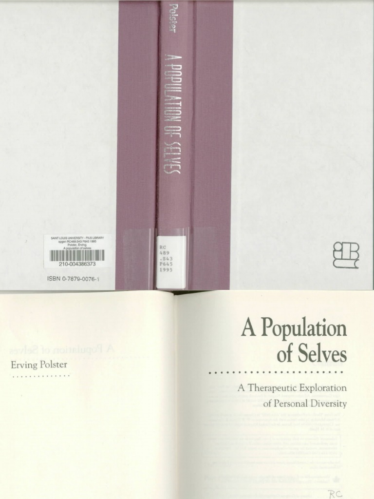 Erving Polster-A Population of Selves - A Therapeutic Exploration of ...