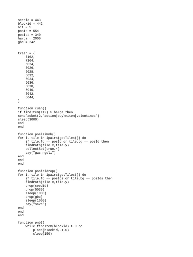 Rotasi - Lua 1 | PDF