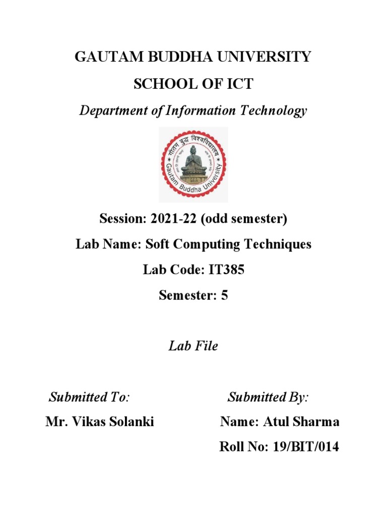 Front Page & Index Format | PDF