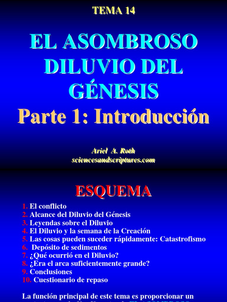 El Asombroso Diluvio Del Génesis: Parte 1: Introducción | PDF | Mito de ...