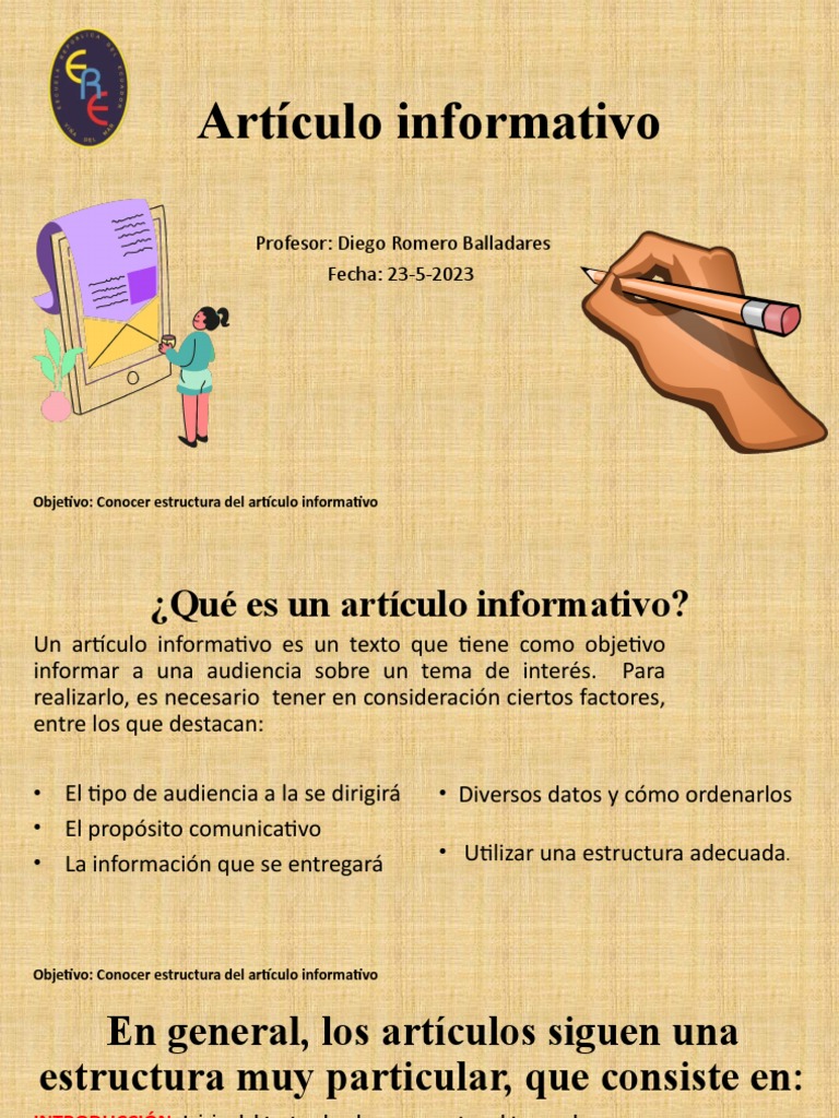 Artículo informativo 5to básico | PDF | Información | Cognición
