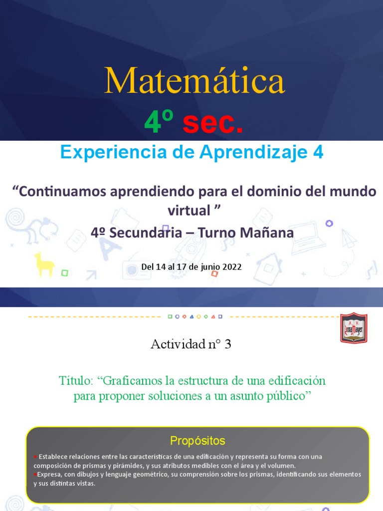 Ada 3 Eda 4 4to Sec | PDF