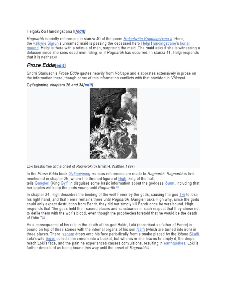 Prose Edda Insights on Ragnarök | PDF