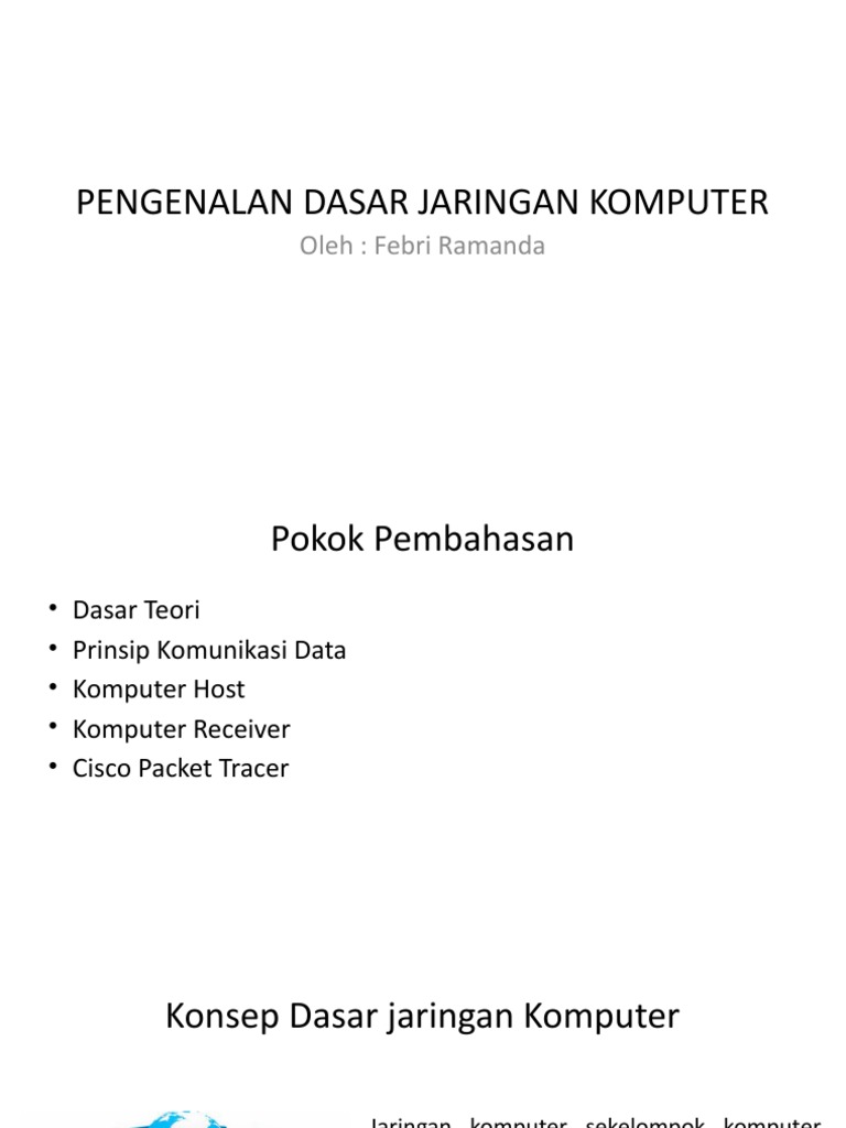 Pengenalan Jaringan Komputer Dasar | PDF