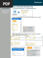 How To Enter Performance Goals in Workday | PDF