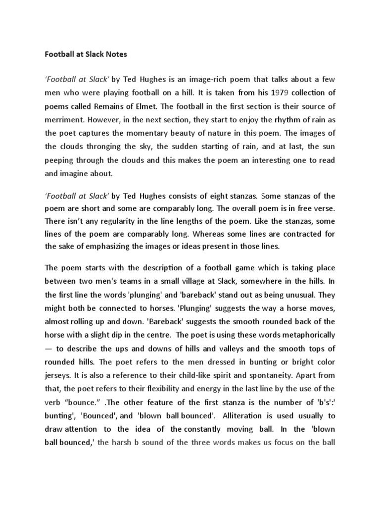 10) Football at Slack | PDF