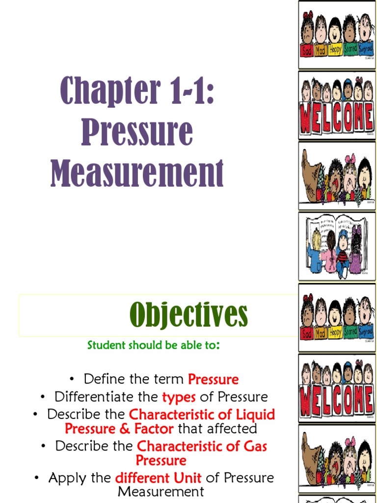 Chapter 1-1 Process Measurement and Devices Pressure Measurement | PDF | Pressure Measurement ...