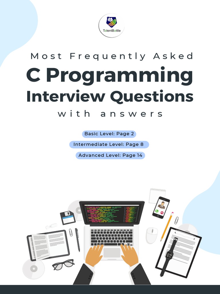 C Interview Questions PDF For Freshers | PDF | Pointer (Computer Programming) | Variable ...