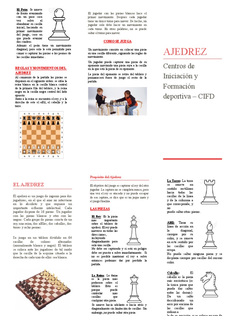 Folleto Ajedrez - C2 | PDF | Ajedrez | Juego de azar