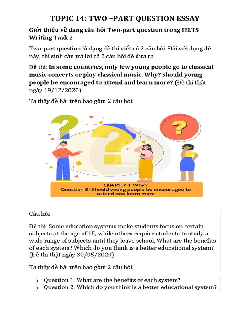 Two-Part Question Writing | PDF