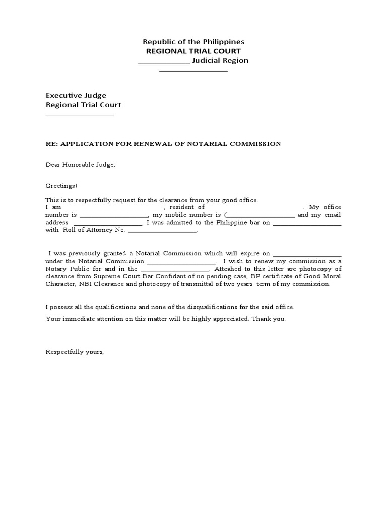 Letter To Exec Judge | PDF