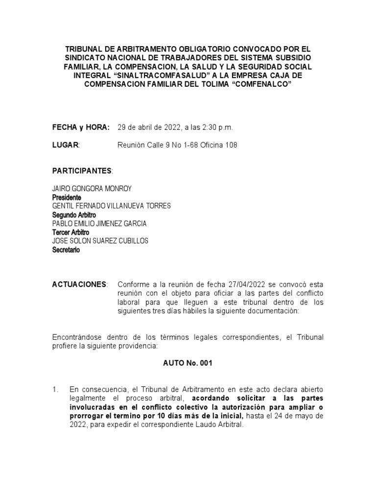 Reunion Acta N.002 29-04-2022 | PDF