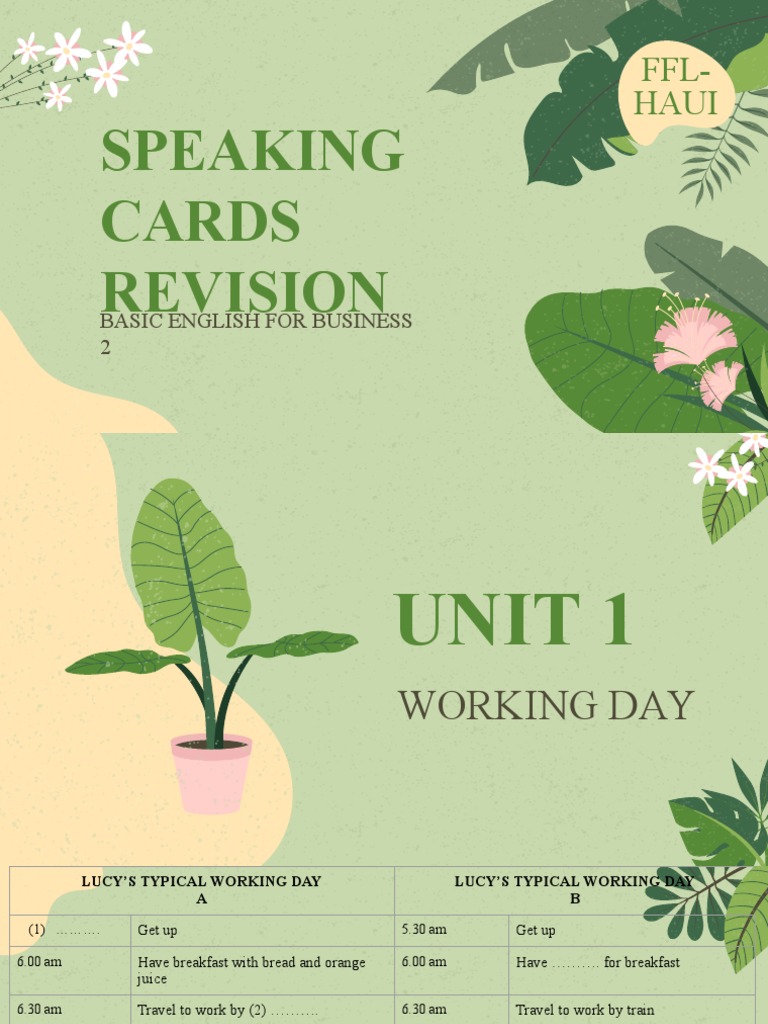 Speaking Card | PDF