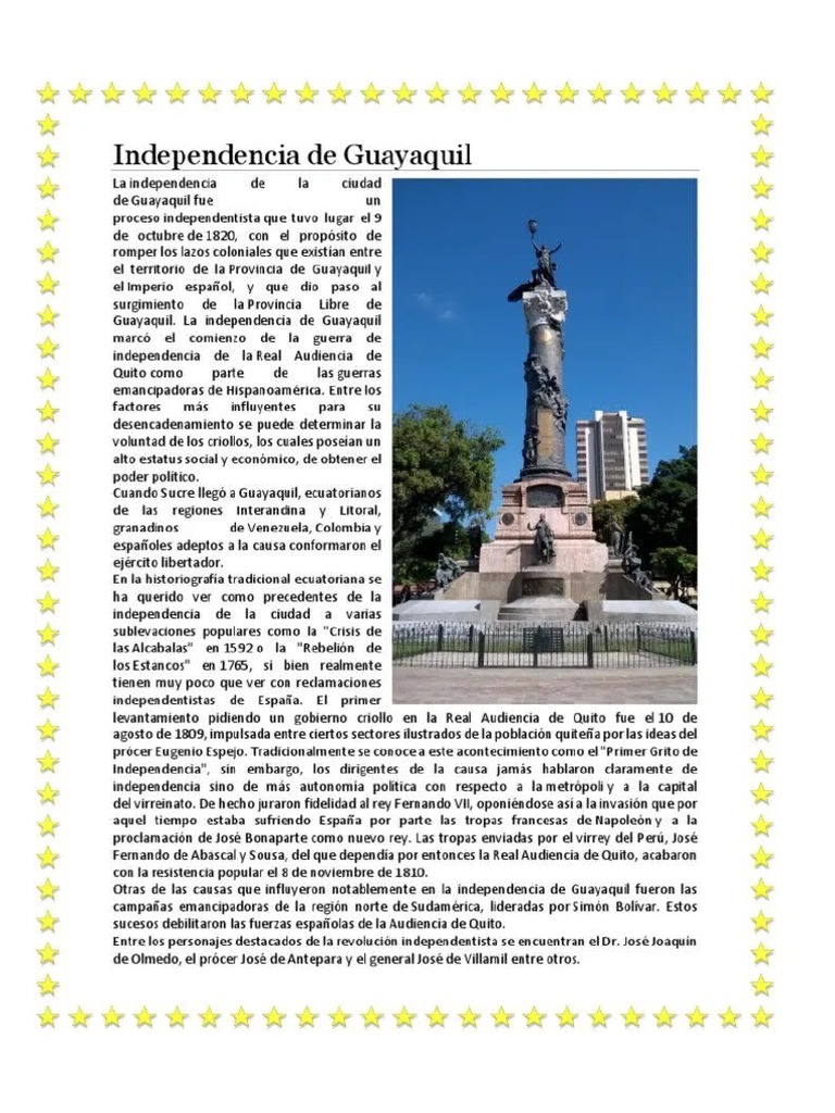 Independencia de Guayaquil | PDF