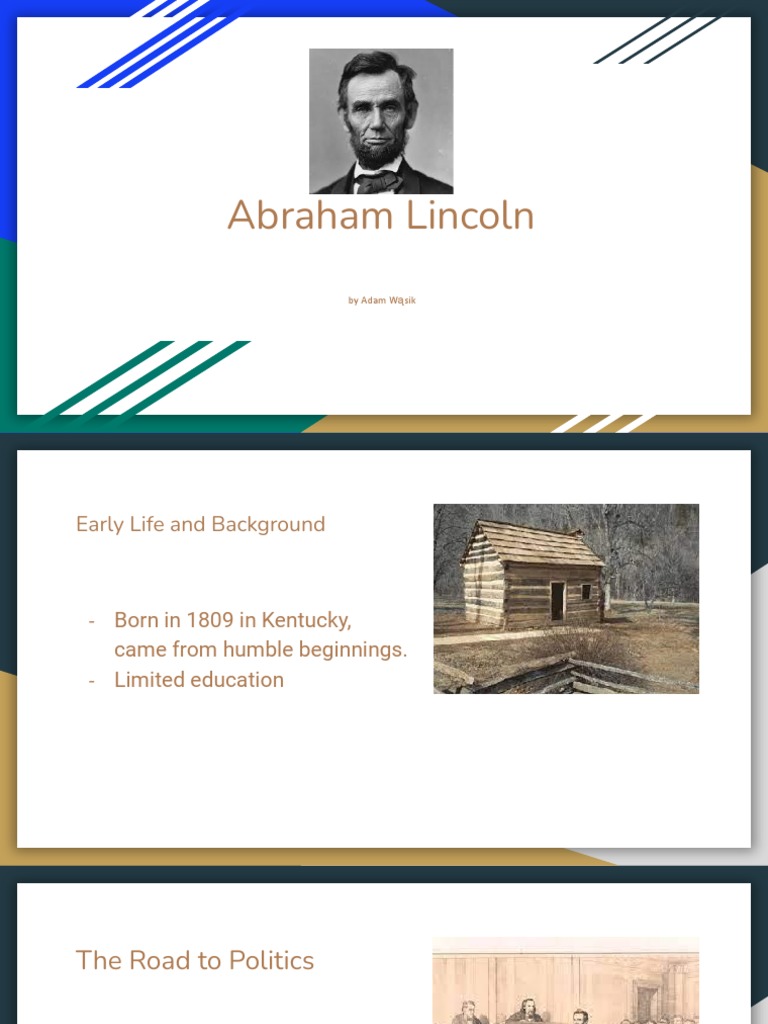 Abraham Lincoln Prezentacja | PDF